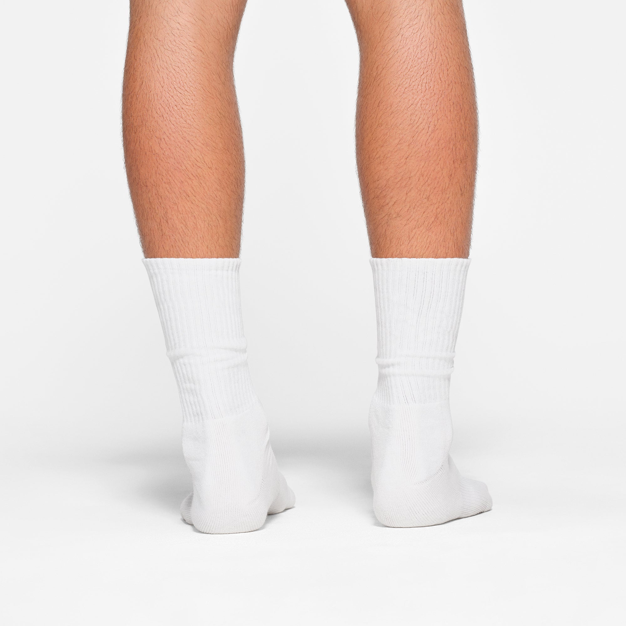 MENS TUBE CREW SOCK 3 PACK CHALK M